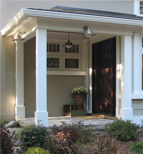 Plain Column White Square PVC Column Post Wrap Kit